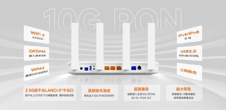 2.5GE+3GE+1POTS+1USB3.0+WiFi6 HGU光猫 - 芯德科技