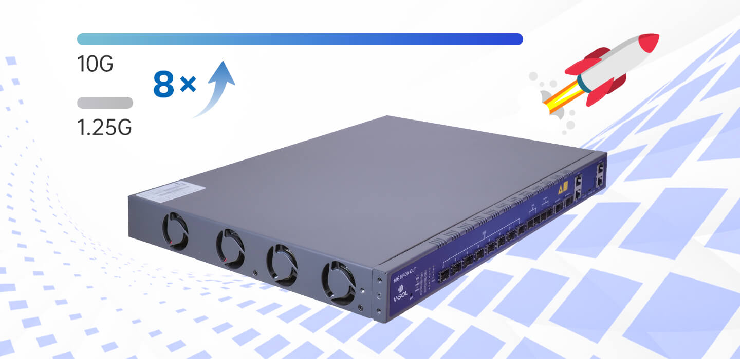 8口 10G EPON OLT - 芯德科技